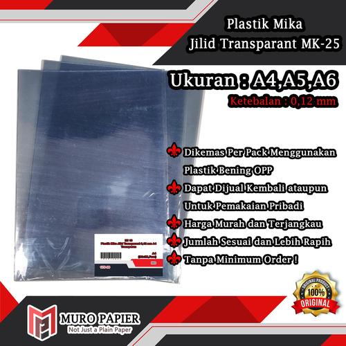 Jual ( PER PAK - ISI 10 ) Plastik Mika Jilid Tebal A4 A5 Glossy MK - 25 ...