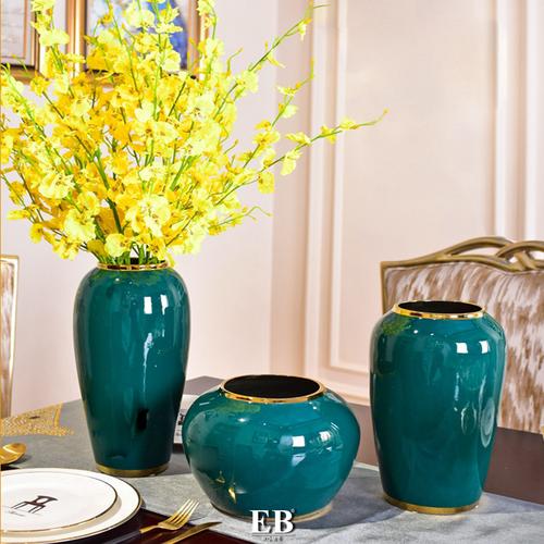 Jual Pajangan Guci Vas Keramik Set / Ginger Jar Vase 343/1-3 - Jakarta ...