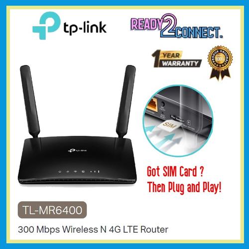 Jual TP-Link TL-MR6400 300 Mbps Wireless N 4G LTE Router - Jakarta ...
