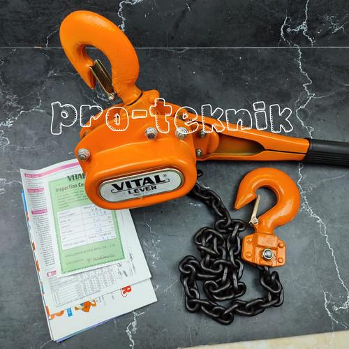 Jual Lever Block 1 ton x 1.5 meter Takel manual made in japan Lever ...