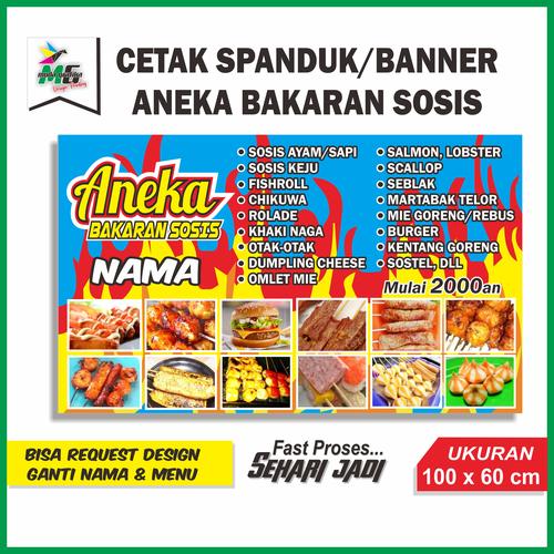 Jual Spanduk Banner Aneka Bakaran Sosis 100x60 - Kab. Tasikmalaya ...