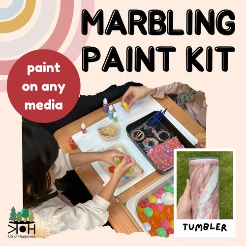 Jual marbling painting kit art craft montessori activity DIY melukis di ...