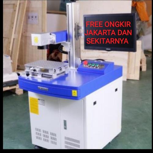 Jual Fiber laser marking engraving mesin fiber laser 30w 30*30 raycus ...
