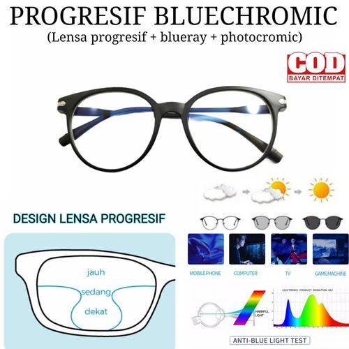Jual kacamata lensa Progresif bluechromic blueray + Photocromic murah ...