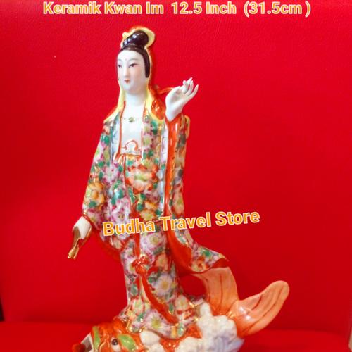 Jual Kwan Im Berdiri Keramik Feng Shui lambang Kemakmuran dan Hoki ...
