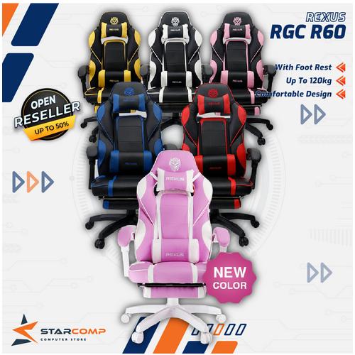 Promo Rexus RGC R60 Gaming Chair with Footrest Gaming Chair Rexus R-60 ...
