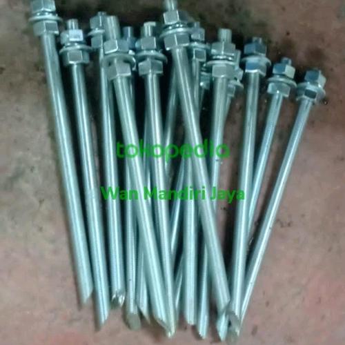Jual anchor bolt beton besi Galvanis m8 x 100 mm - Jakarta Pusat - Wan ...