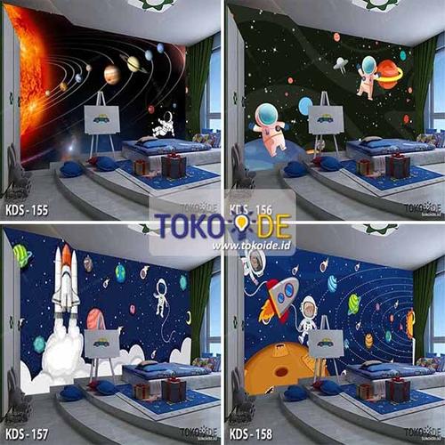 Jual WALLPAPER DINDING 3D CUSTOM ANAK MOTIF ASTRONOT PLANET LUAR ...