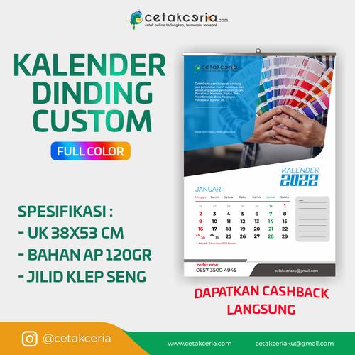 Jual Cetak Kalender Dinding - Ap120gsm - 38x53 cm - KlepSeng - 2Lembar ...