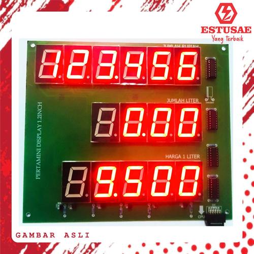 Jual LAYAR LCD DISPLAY MERAH POM MINI PERTAMINI 7SEGMEN MERAH 7SEGMENT ...