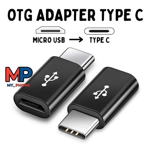 Jual OTG Converter Micro USB to Type C / Konektor Type C to Micro USB ...
