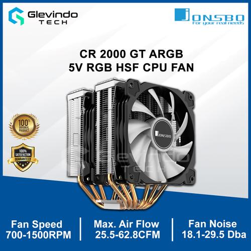 Jual JONSBO CR 2000 GT ARGB 5V RGB HSF CPU FAN INTEL AMD HEATSINK ...