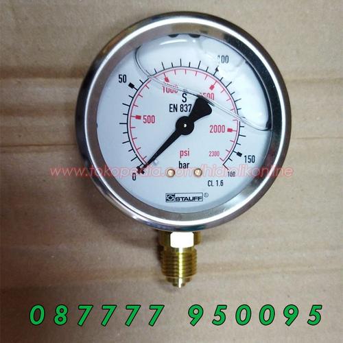 Jual 160 BAR STAUFF PRESSURE GAUGE 2,5" 1/4 BSP STAUFF GERMANY RAKET ...