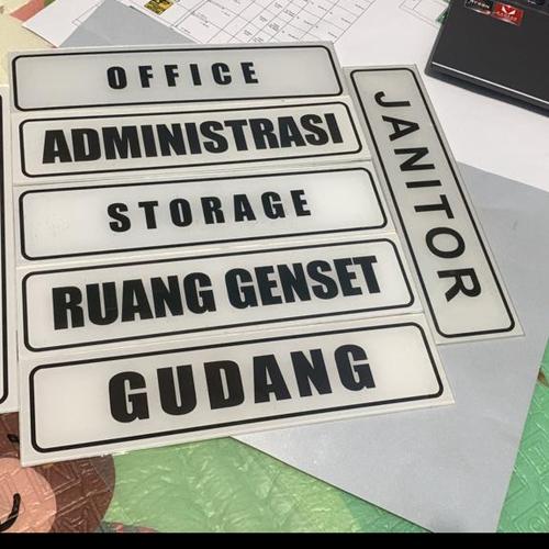 Jual SIGN NAMA RUANGAN AKRILIK 2MM 5CM X 20CM - JANITOR, 5CM X 20CM ...