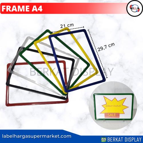 Jual FRAME A4 - DISPLAY A4 - Merah - Kota Tangerang Selatan - PT BERKAT ...