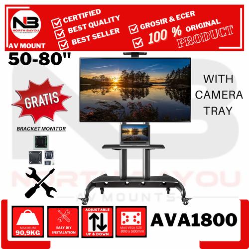 Jual NB AVA1800-70 WITH TRAY KAMERA Bracket standing TV 50 s/d 85 inch ...