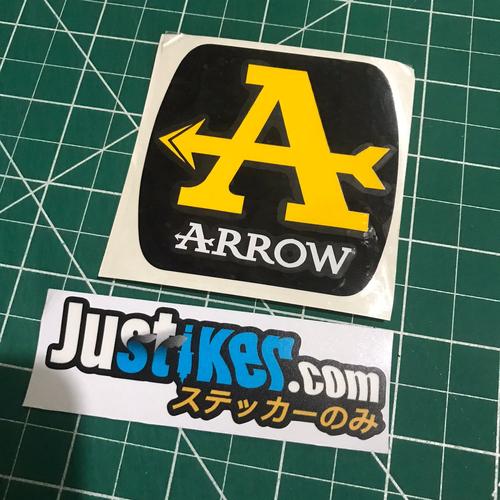 Jual Arrow Sticker New Logo Silencer Knalpot Exhaust Muffler - Hitam ...