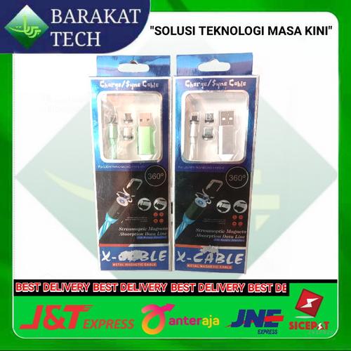 Jual Charge/Syne Cable (X-Cable) 360 For Lightning/Micro/Type-C 3 IN 1 ...