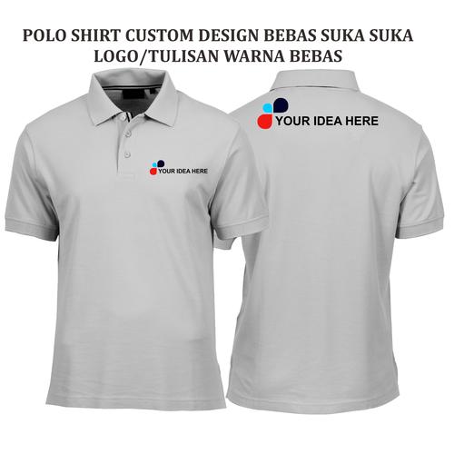Jual CUSTOM SABLON POLO SHIRT KAOS KERAH DESAIN LOGO TULISAN BEBAS ...