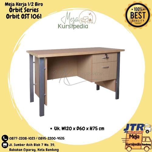 Jual Meja Kantor OST 1061 / Meja Kerja 1/2 Biro / Meja Kerja Orbit Uk ...