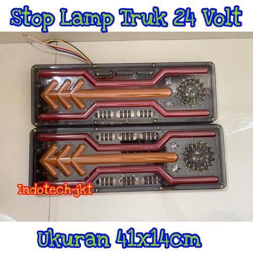 Jual Stop lamp truk lampu truk 24 volt model lamborgini 41cm - Jakarta ...