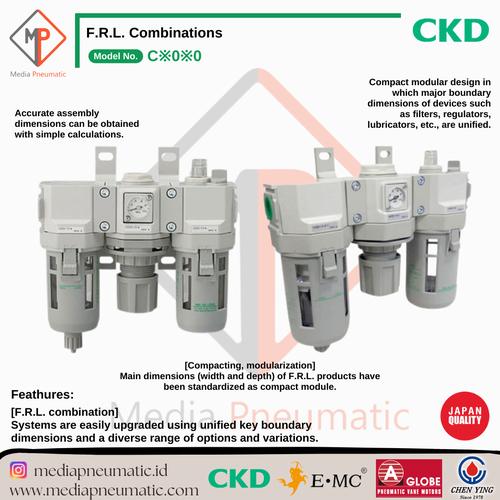 Jual FRL Combination C3000-10-W White Series CKD MP - Jakarta Barat ...