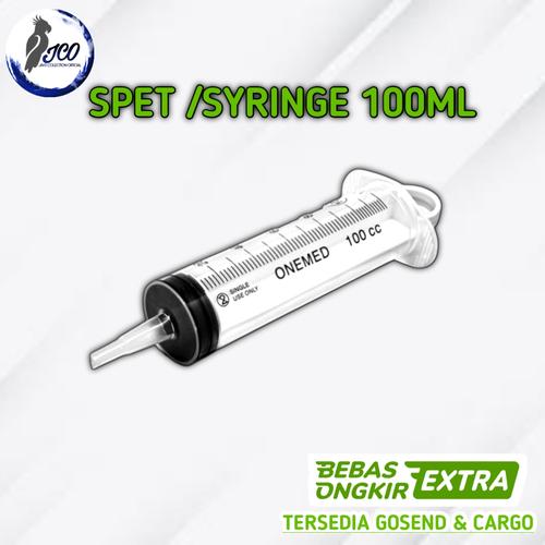 Promo SPET LOLOH 100ML SPUIT BURUNG KUCING ONEMED FEEDING SYRINGE 100CC ...