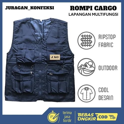Jual ROMPI LAPANGAN CARGO OUTDOOR MULTIFUNGSI WARNA BIRU NAVY - Biru ...