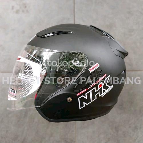 Jual HELM HALF FACE NHK R1 SOLID DOUBLE VISOR - KACA - KACA SAJA - Kota ...