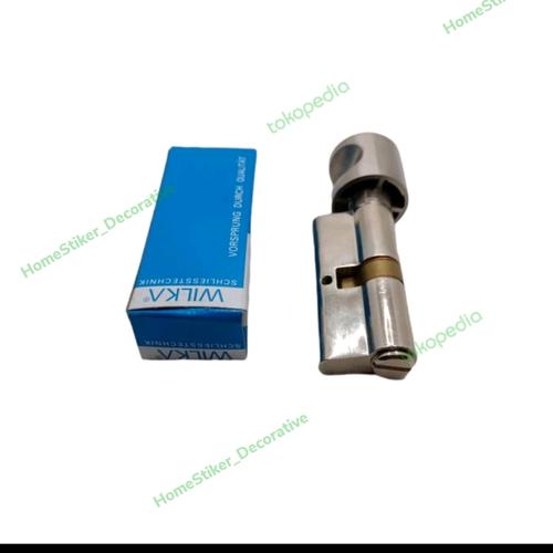Jual CYLINDER/SILINDER KUNCI PINTU TOILET KNOB BULAT WILKA 1405-60mm ...