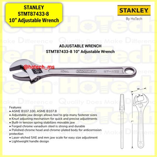 Jual STANLEY|STMT87433-8 10” Adjustable Wrench|Kunci Inggris - Jakarta ...