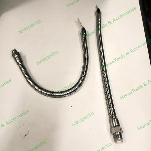 Jual Stainless Steel Flexible Coolant Hose Pipe ¼"*400mm Selang Minyak ...