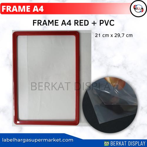 Jual FRAME A4 - DISPLAY A4 - Merah - Kota Tangerang Selatan - PT BERKAT ...