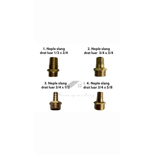 Jual Fitting / Sambungan Pipa Air Panas / Nepel / Neple Slang Drat Luar ...
