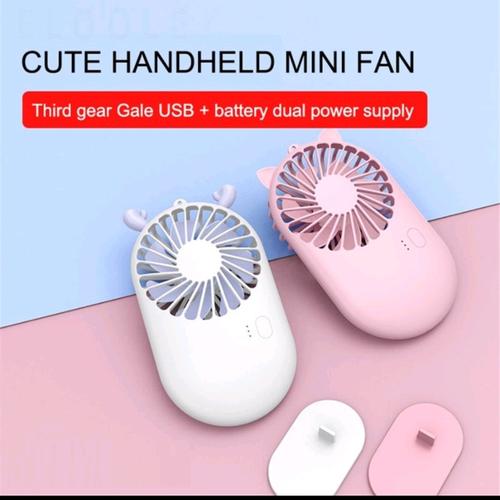Promo Kipas Angin Mini Portable Karakter Lucu Dan Unik - kipas bulat ...