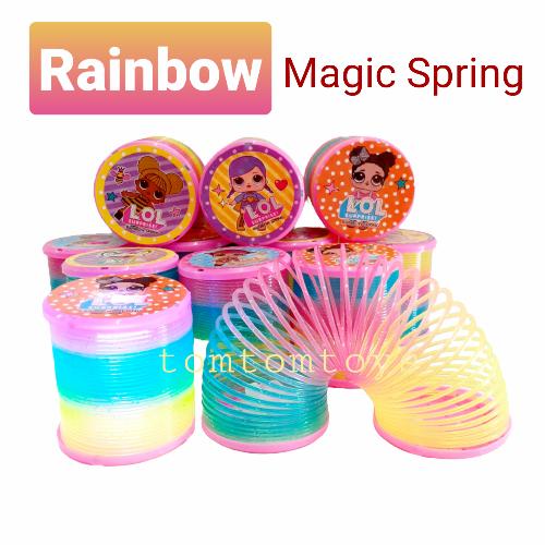 Jual Rainbow Magic Spring Mainan Per Spiral Warna Lampu - Kota Surabaya ...
