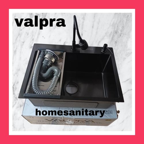 Jual kitchen sink valpra black 304 bahan tebal - kran pipa - Jakarta ...