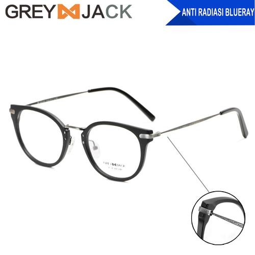 Promo Grey Jack Frame Kacamata Oval Bahan Tr90+Metal Bisa Minus Unisex ...