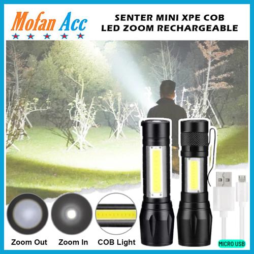 Jual Senter Mini XPE COB Led Zoom Super Terang Swat Police Light Recharge - DUS - Jakarta Barat ...