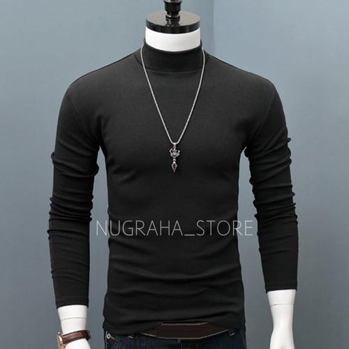 Jual Kaos Turtleneck turtle neck kerah tinggi kaos polos korean style ...