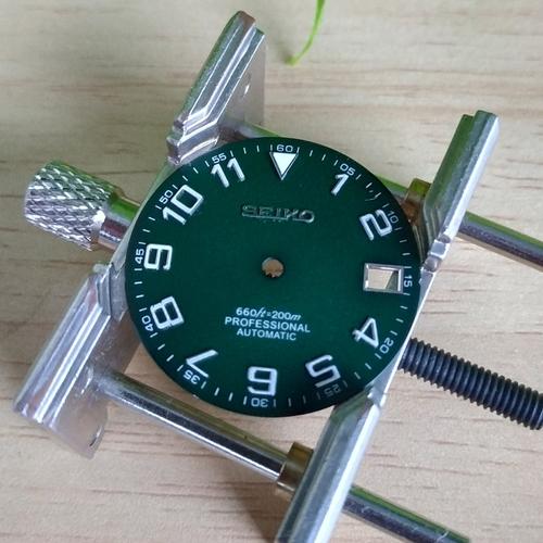 Jual seiko mod dial explorer numeral dark green 7s26 nh35 nh36 - Kota ...