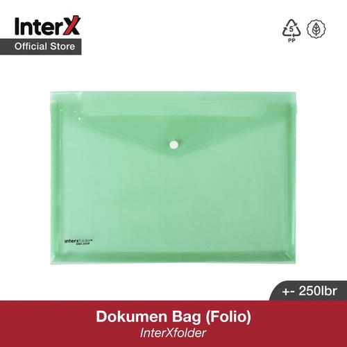Jual Inter X Map Kancing Plastik Folio Fc With Spine Isi (12 Pcs ...