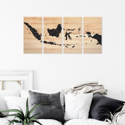 Jual Poster Dinding Desain Peta Indonesia Vintage Retro - IM - IM2 ...