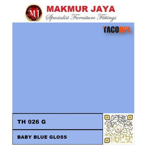 Jual HPL TACO TH 026 G BABY BLUE GLOSS I SOLID GLOSS - Kota Tangerang ...