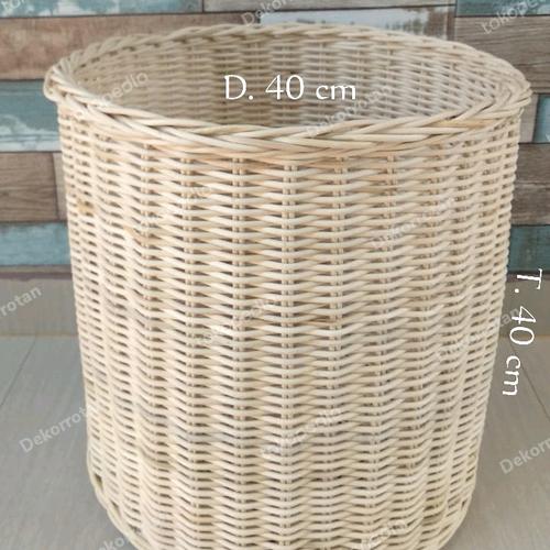 Jual keranjang rotan bulat besar jumbo tempat barang laundry - Kab ...