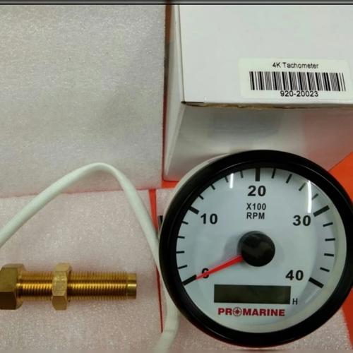 Jual RPM Meter 4000rpm Hourmeter PROMARINE untuk Mesin Kapal + Sensor ...