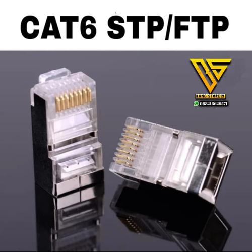 Jual Konektor Connector Kepala LAN RJ45 CAT6 FTP STP Outdoor Shielded ...