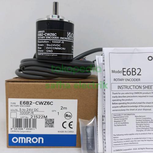 Jual rotary encoder omron E6B2-CWZ6C 1000pr rotary encoder omron 1000p ...