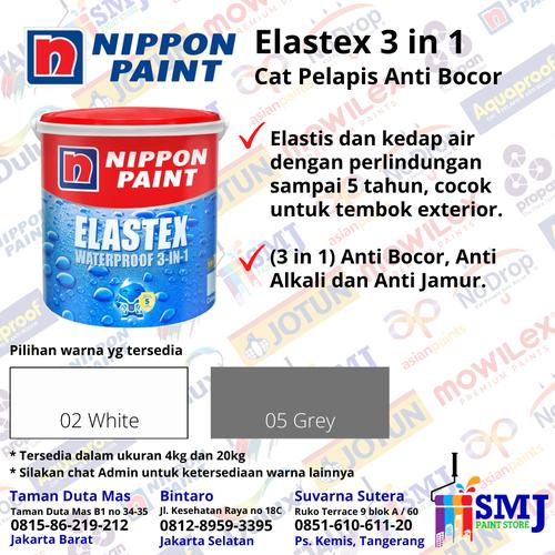 Jual Cat Waterproofing Anti Bocor NIPPON PAINT ELASTEX mirip Aquaproof ...