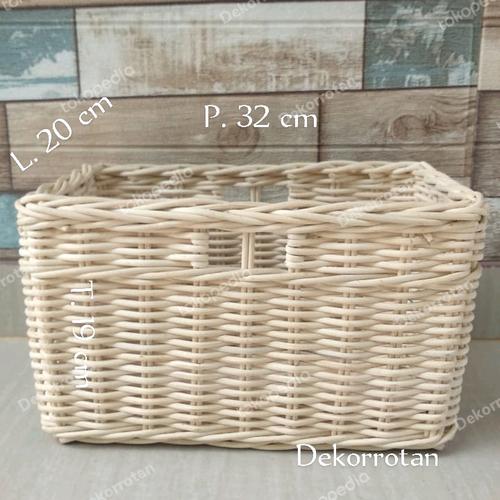 Jual keranjang rotan persegi panjang laci besar - Kab. Majalengka ...